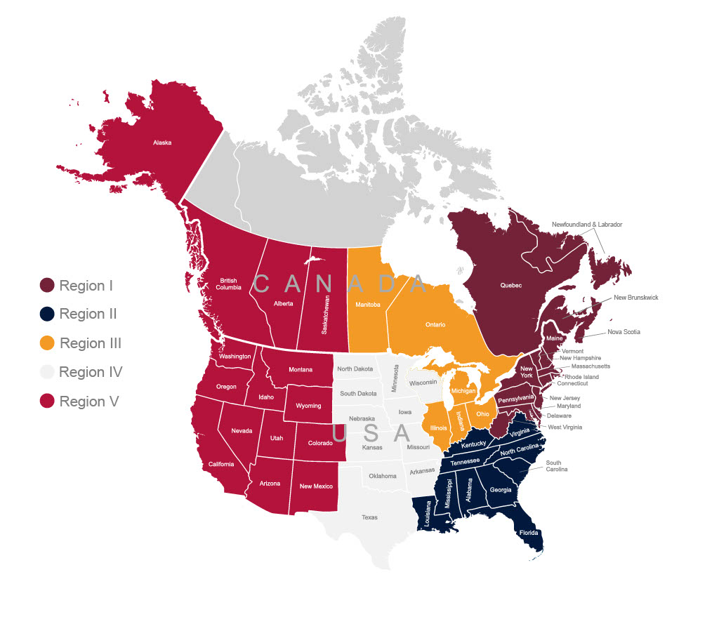 Regions | AFA - Association of Fraternity/Sorority Advisors